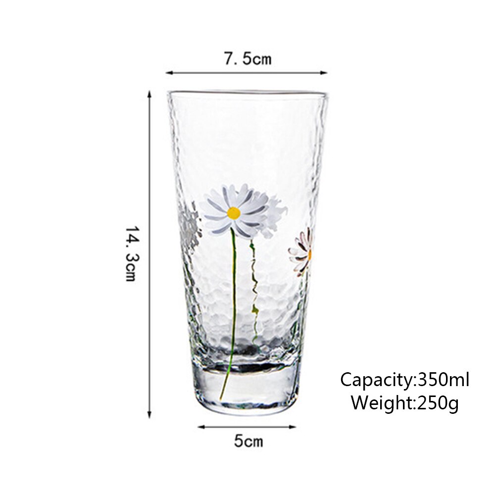 Household Heat-resistant Water Cup Gold Rim Glass ... – Grandado