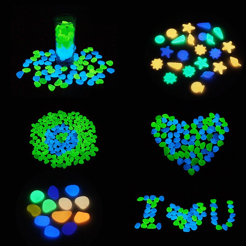 50 kpl/erä pimeässä hohtavia kiviä puutarhan koris... – Vicedeal