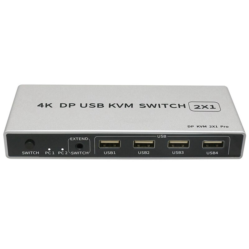 DP KVM Switch 2 in 1 Out Ultra HD 4K 60Hz DP USB K... – Grandado