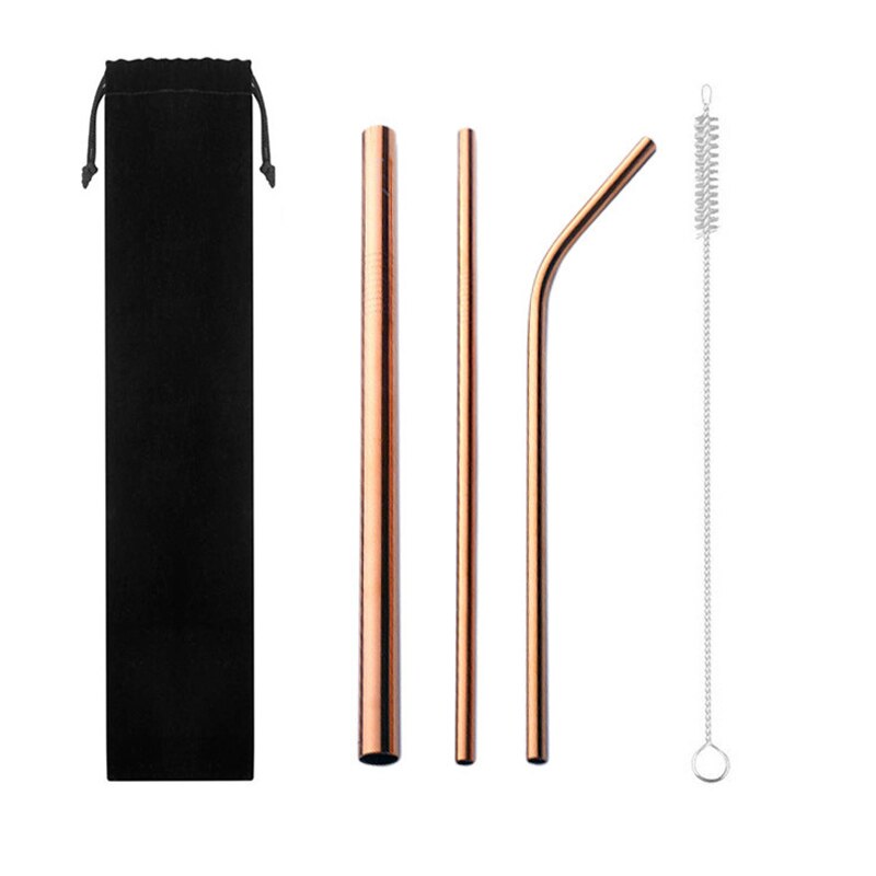304 Stainless Steel Sturdy Bent Straight Boba Stra... – Grandado