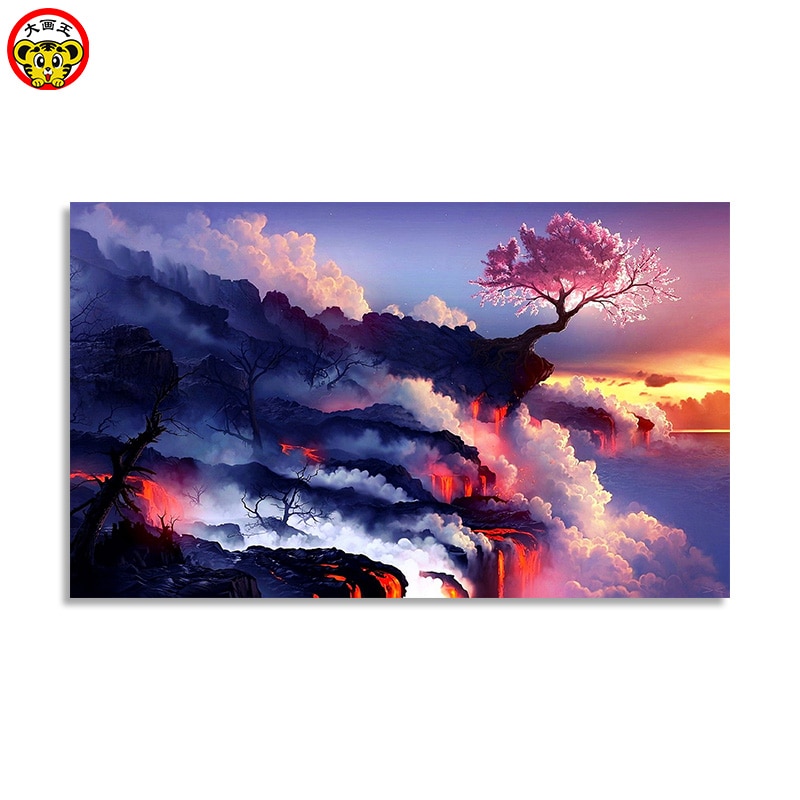 painting by numbers art paint by number DIY digita... – Grandado