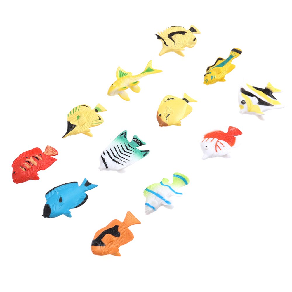12pcs Ocean Animal Tropical Fish Figure Model Pres... – Grandado