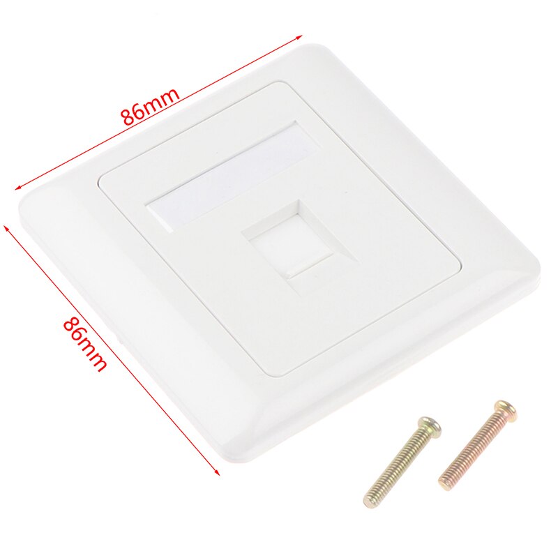86 Type Single Port RJ45 Wall Flat Face Plate Ethe... – Vicedeal