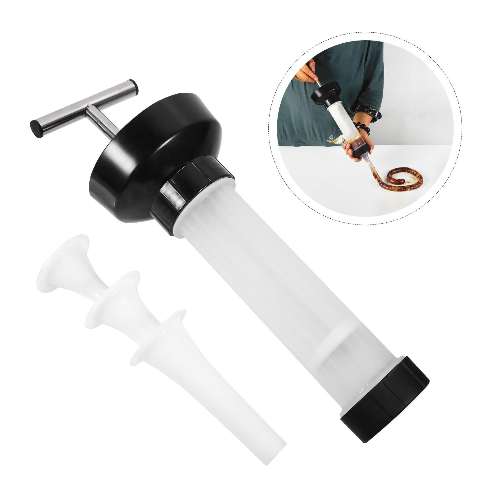 1 Set Handleiding Worst Stuffer Spuit Worst Filler... – Grandado