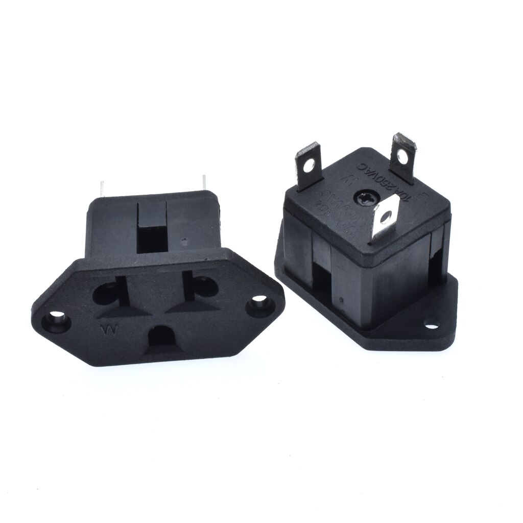 AC 250V 10A Panel Mount US Outlet Power Socket Ele... – Grandado