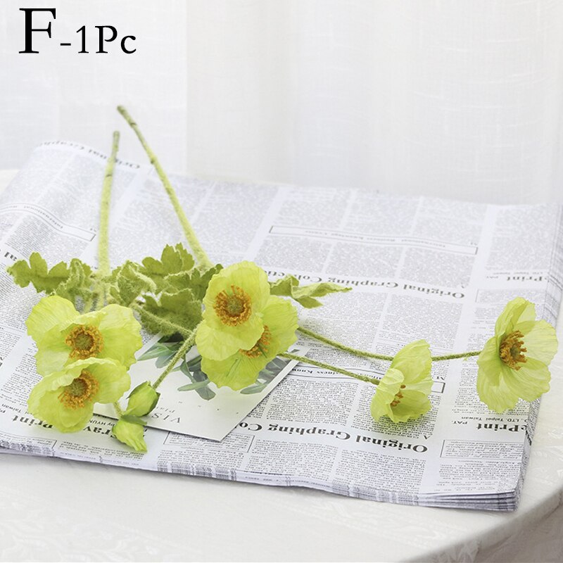 60Cm Simulatie 3 Heads Klaprozen Bloem Bruiloft De... – Grandado 60Cm Simulatie 3 Heads Klaprozen Bloem Bruiloft De... – Grandado
