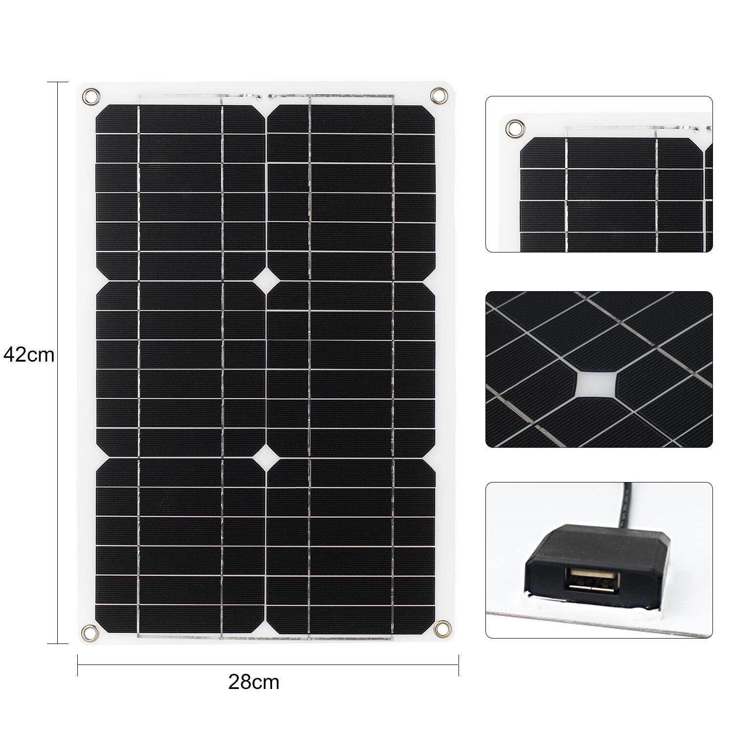 Solar Panel Set Grid Monocrystalline Module 1 or 2... – Grandado