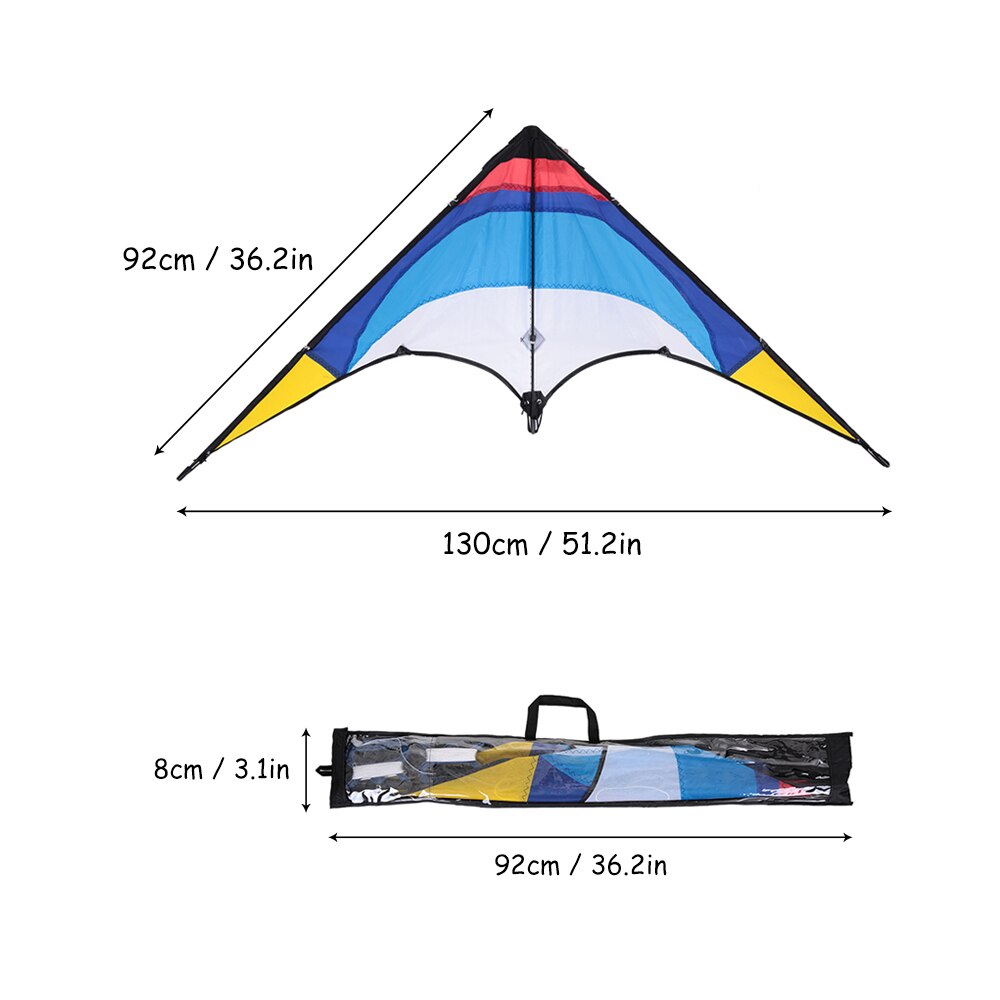 1.3m Colorful Kite Double Line Stunt Kite Double L... – Grandado
