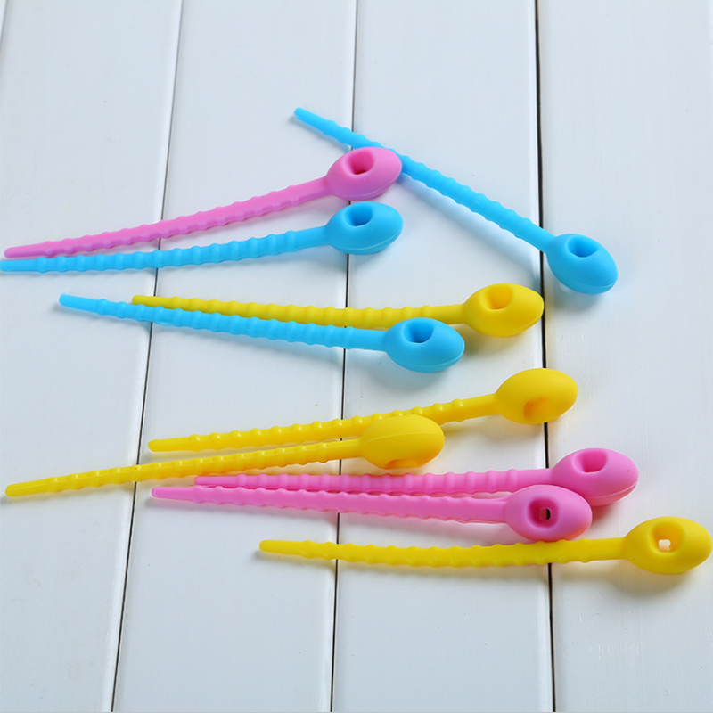 1/10pcs Food Grade Silicone Bag Ties Cable Managem... – Grandado
