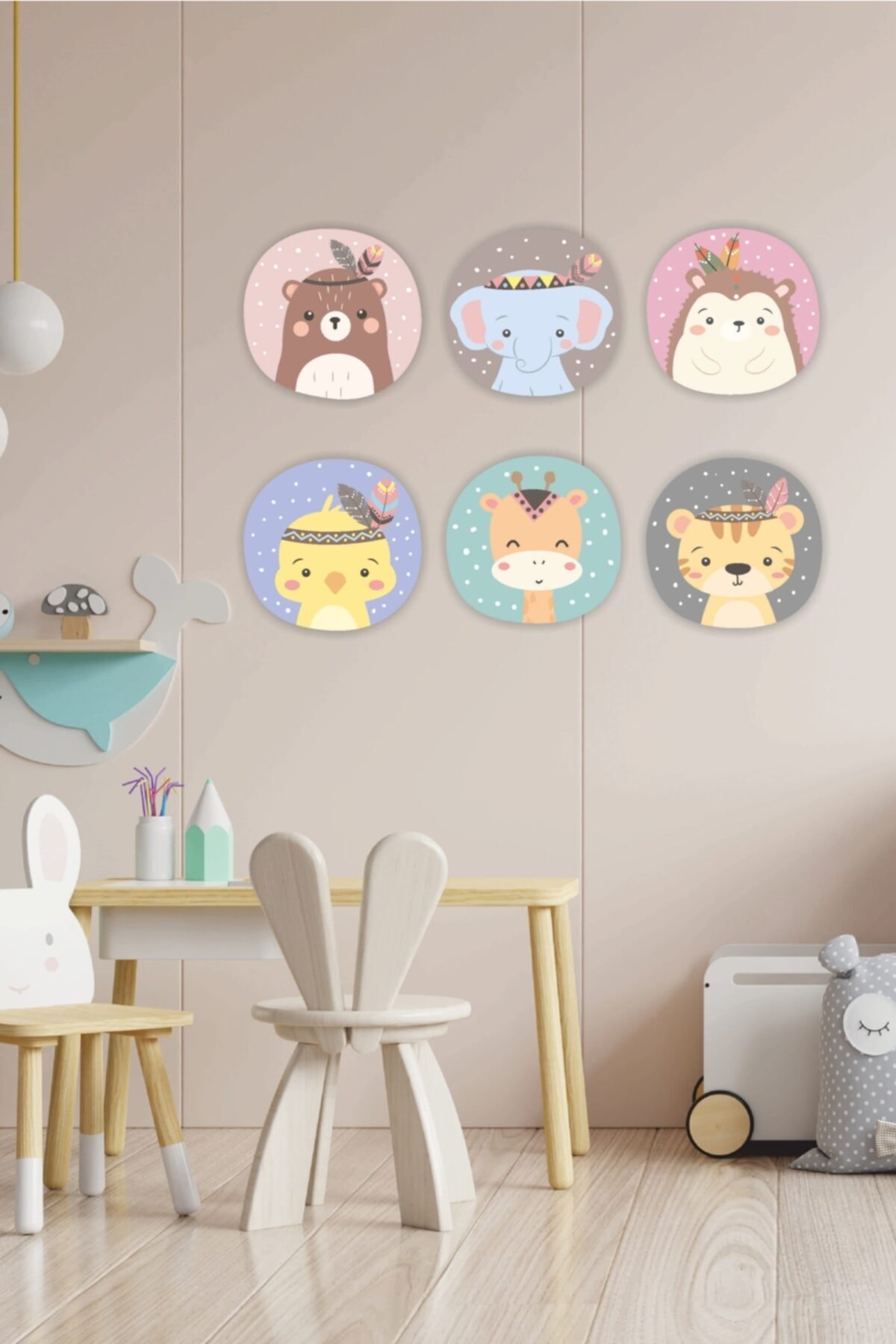 Baby Room Wall Decor, Nursery Child Animal Picture... – Grandado