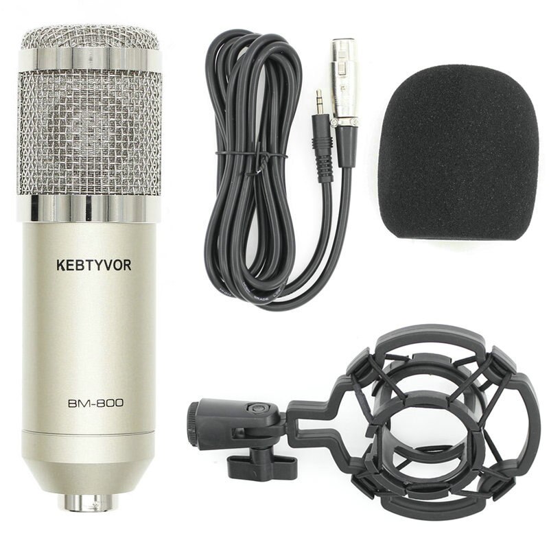Wired BM 800 bm800 Condenser Sound Recording Micro... – Grandado