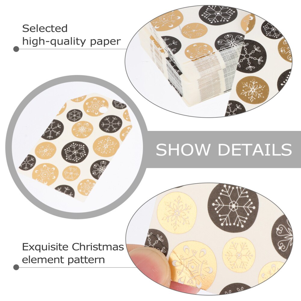 100Pcs Kerst Diy Tags Vrolijk Kerst Bookmark Kerst... – Vicedeal