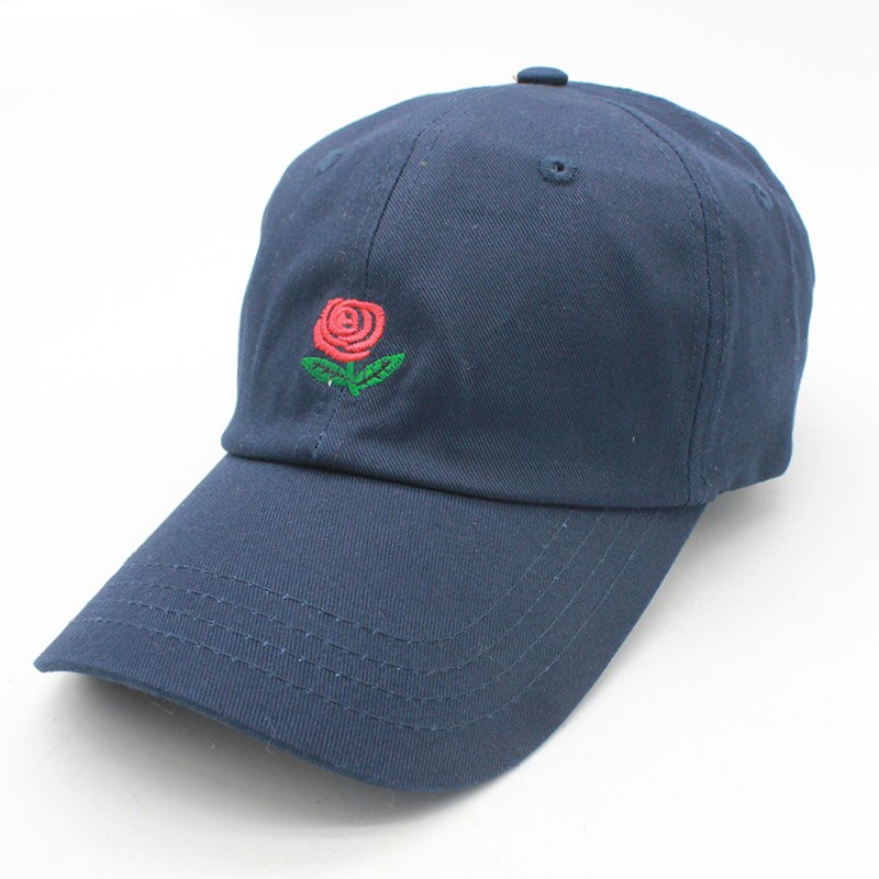 Rose Dad Hat Drake Sanpback Flower summer Embroide... – Grandado