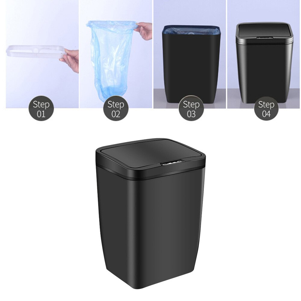 Inductive Trash Can Trash Bin Automatic Smart Sens... – Grandado