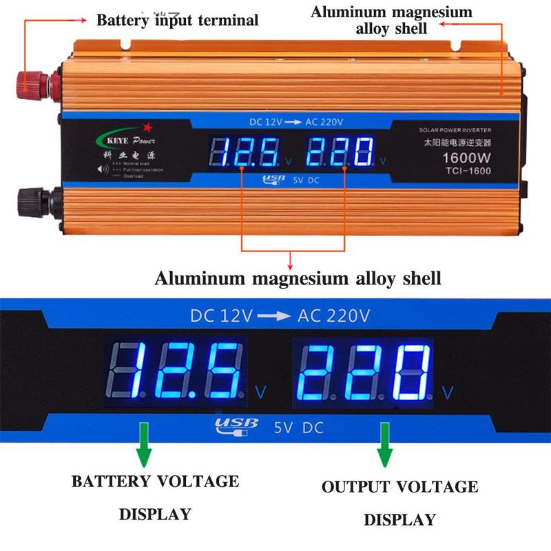 Pure Sine Wave Inverter DC 12v/24v To AC 110V/220V... – Vicedeal