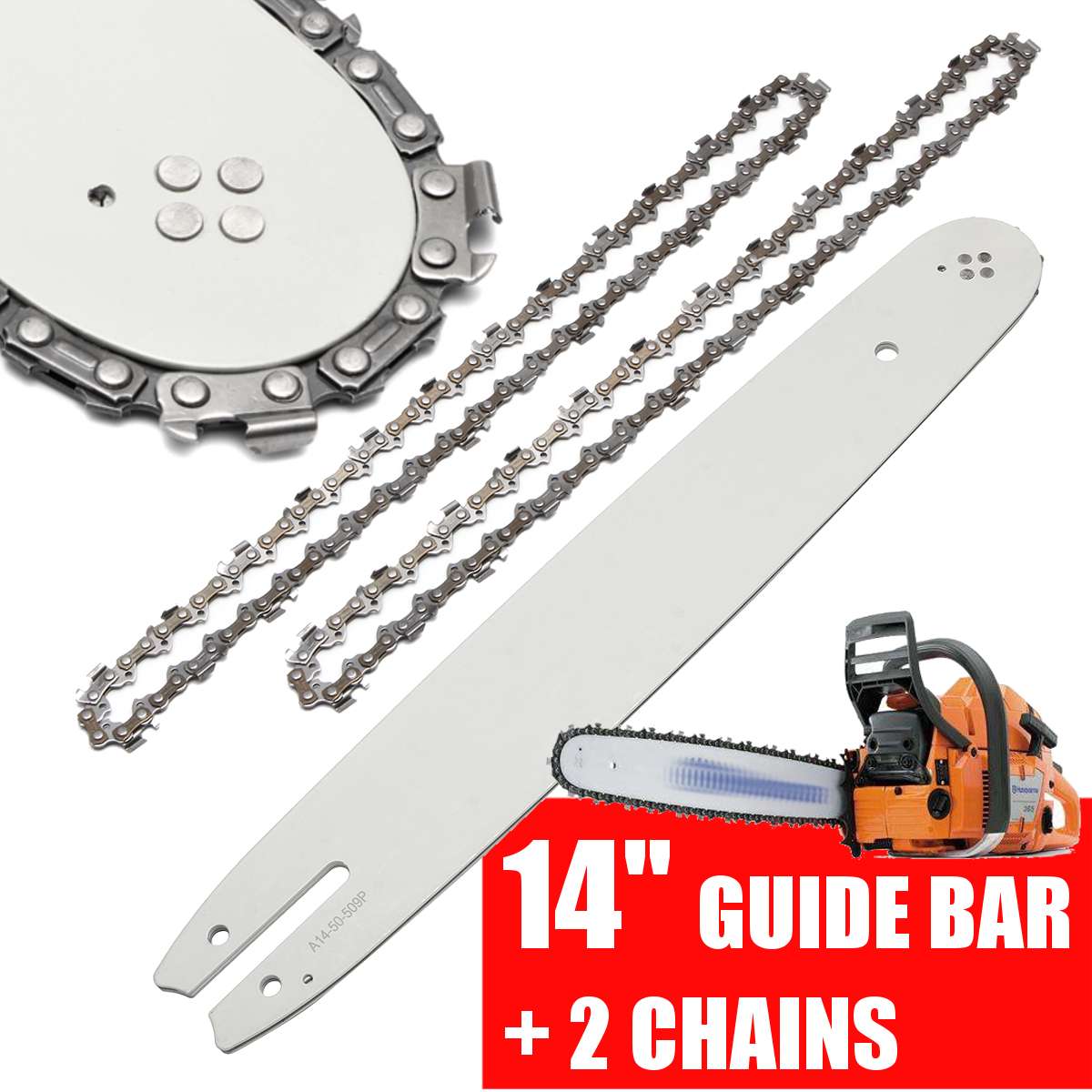 3pcs 14 Inch Chain Saw Guide Bar Chains for STIHL ... – Vicedeal