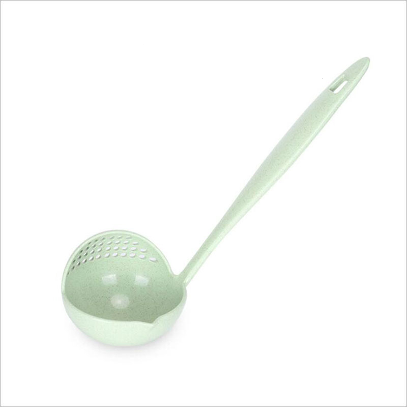 2 in 1 Tarwe Stro Soep Lepel Lange Handvat Pap Lep... – Grandado