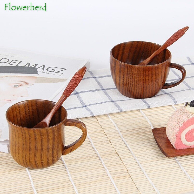 Japanse Stijl Houten Thee Kopje Thee Mok Theewaar ... – Vicedeal