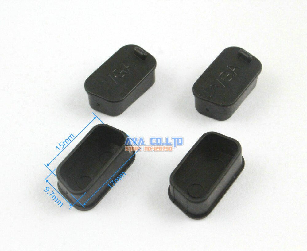 100 Pcs Soft Plastic VGA Port Plug Cover Cap Anti ... – Vicedeal
