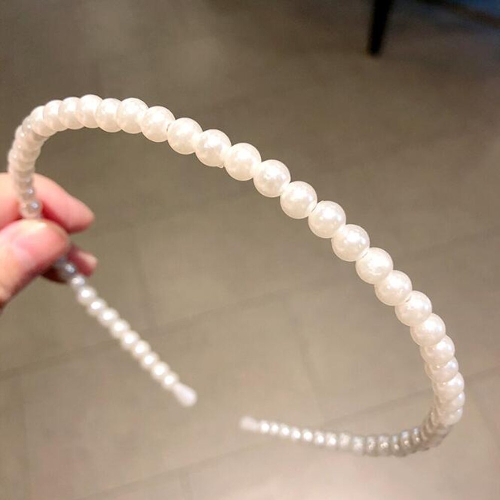 Diademas elegantes de perlas para mujer, diadema p... – Grandado