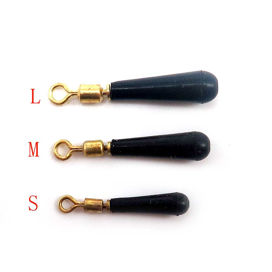 50pcs Fishing copper rubber float rest copper rota... – Grandado