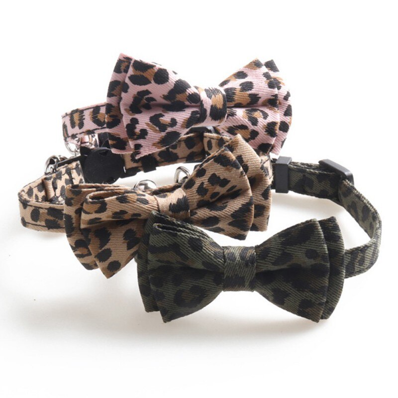 Luipaard Print Halsband Met Strikje Voor Hond/Kat ... – Grandado