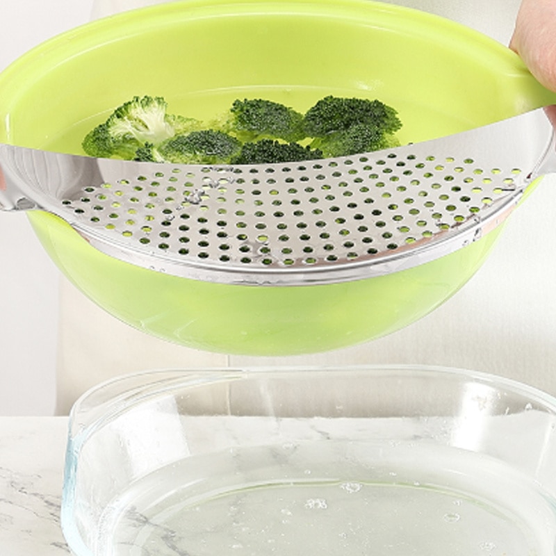 Rvs Pan Pot Zeef Water Filter Met Verzonken Handgr... – Grandado