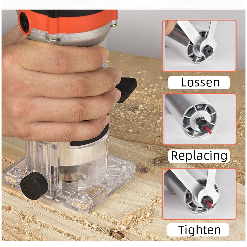 CNC Wood Milling Machine Electric Hand Router Wood... – Grandado