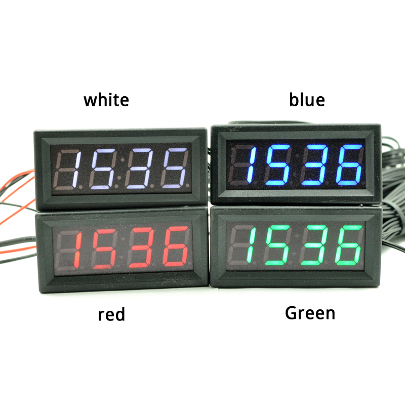 0.56" Digital 5~60v Voltmeter Temperature Clock DI... – Grandado