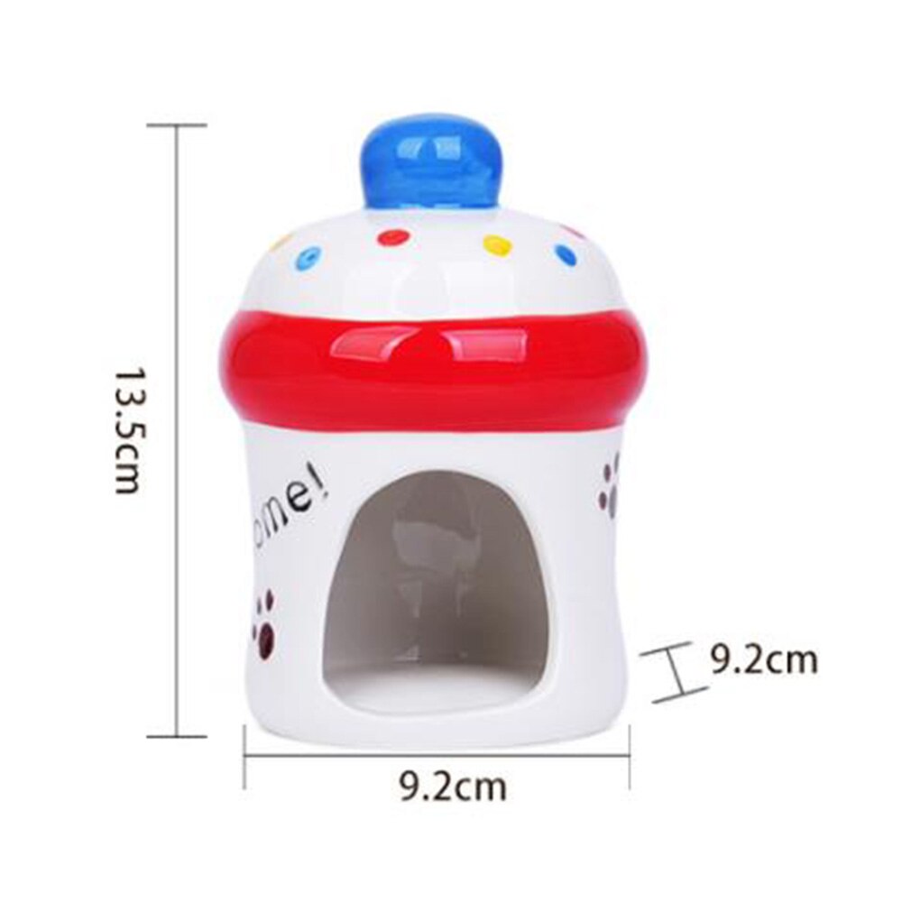 Ceramic Cartoon Strawberry Shape Hamster House Hom... – Vicedeal