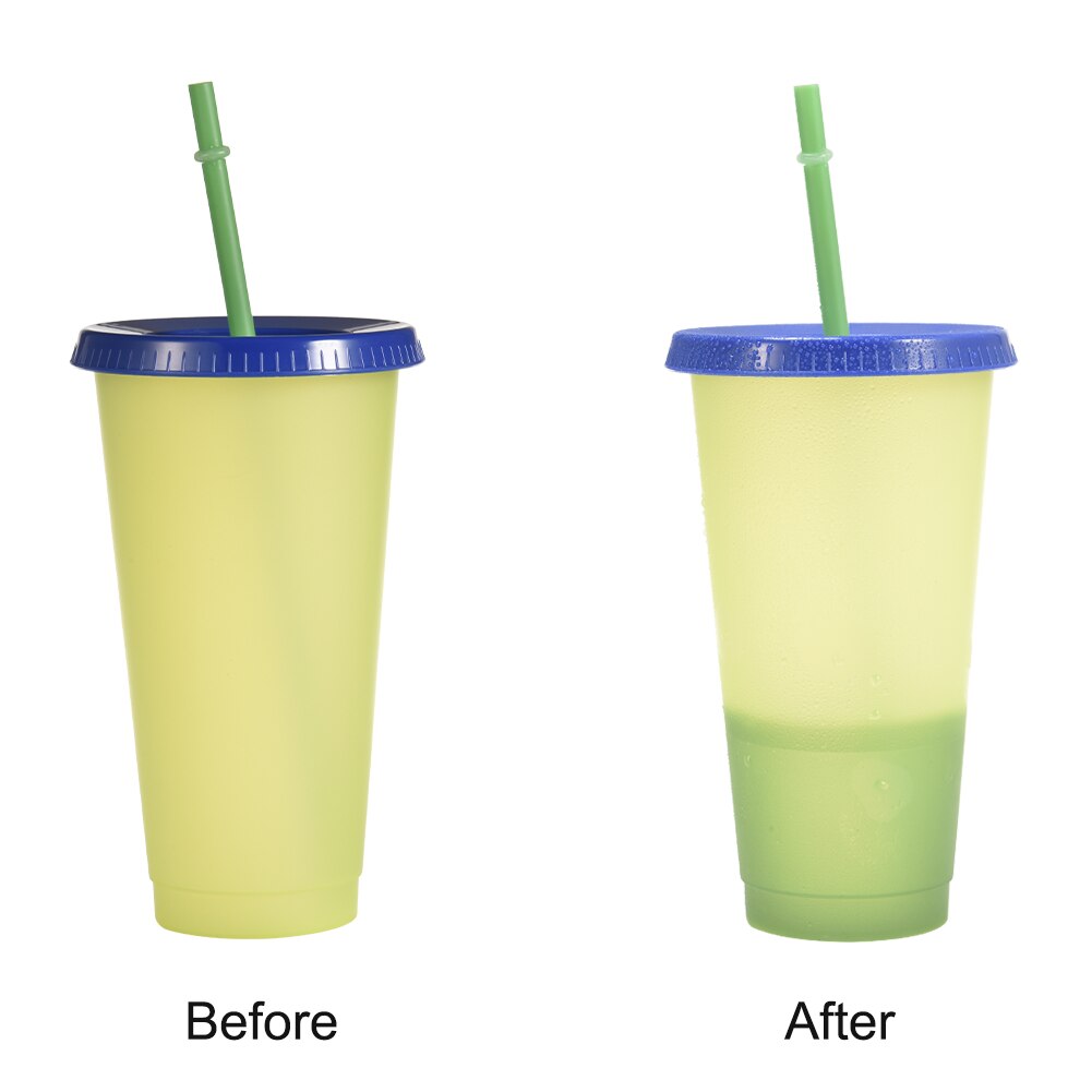 5PCS Color Changing Cups Durable Reusable Portable... – Grandado