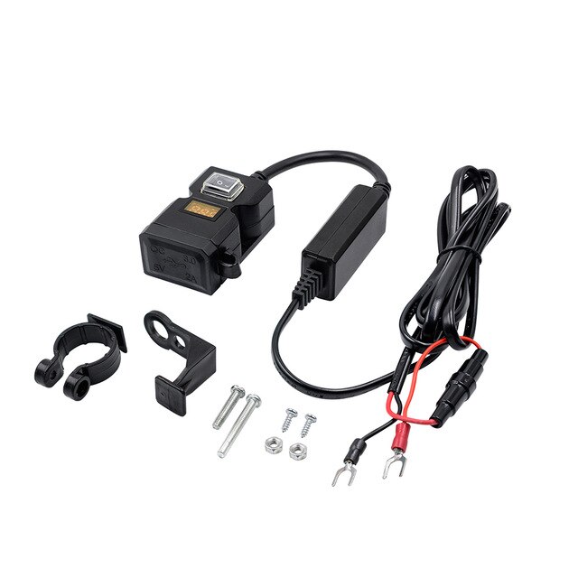 Dual USB Port 12V Motorbike Motorcycle Handlebar C... – Grandado