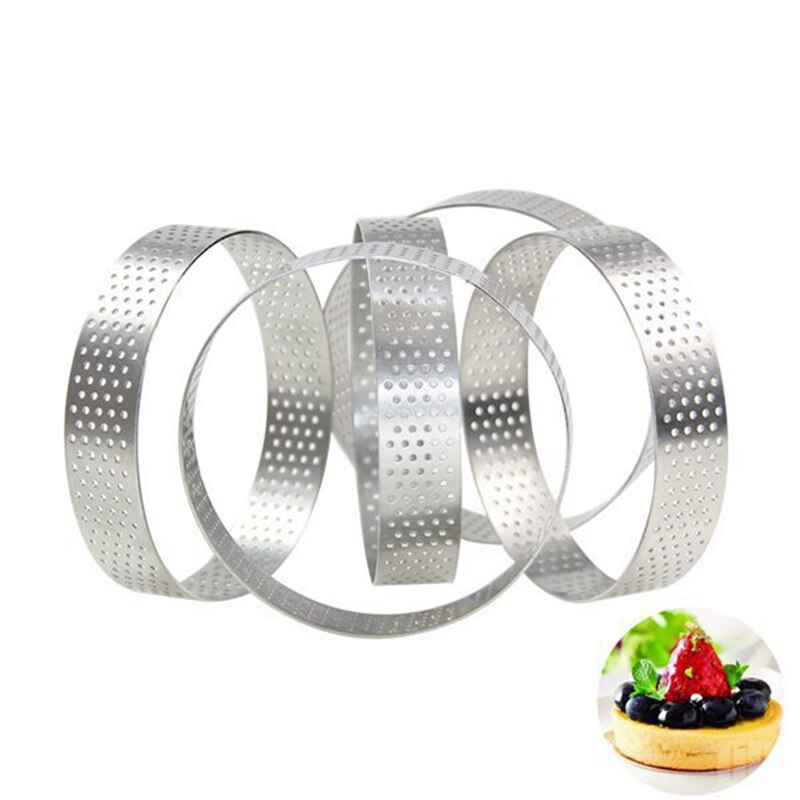 10 Pcs Circular Stainless Steel Tart Ring Pie Roun... – Grandado