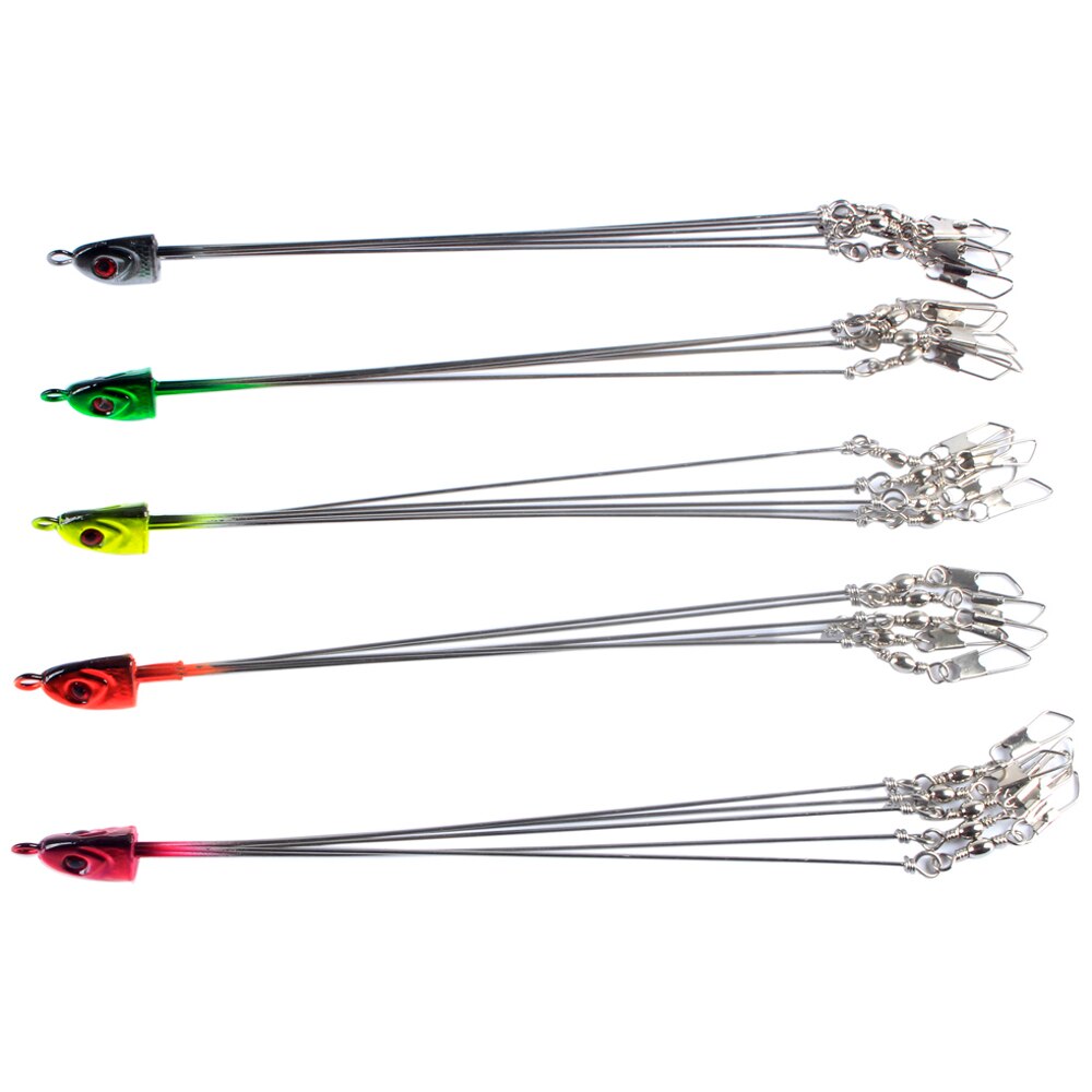 Paraply fiske lock rigg 5 armar alabama rig huvud ... – Vicedeal