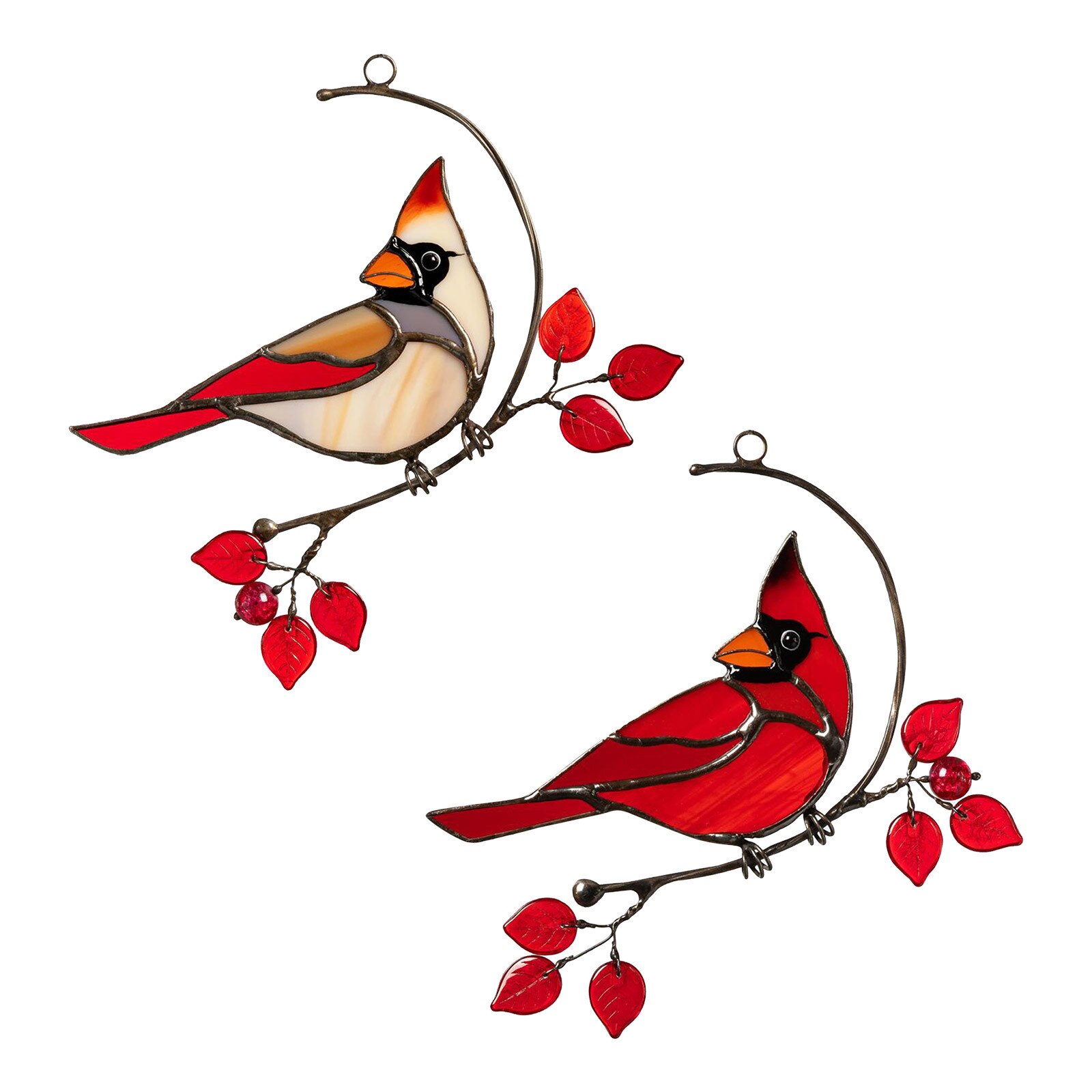 Cardinal Bird Garden Decoration Outdoor Hanging Wi... – Grandado