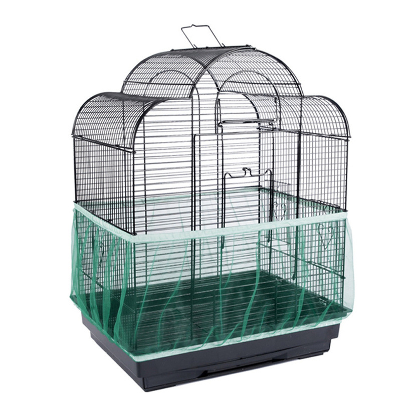 Adjustable Bird Cage Net Cover Birdcage Seed Feath... – Grandado