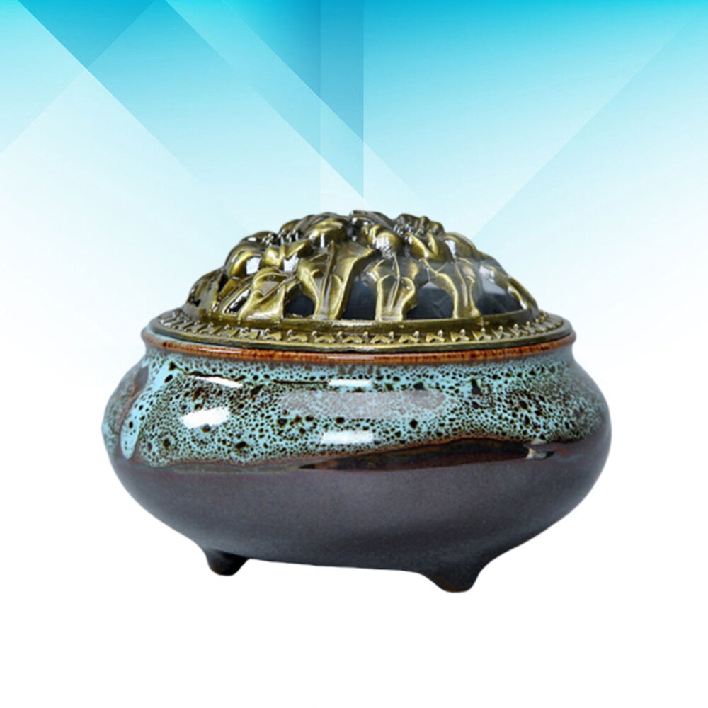 Cone Incense Burner with Alloy Calabash Incense St... – Grandado