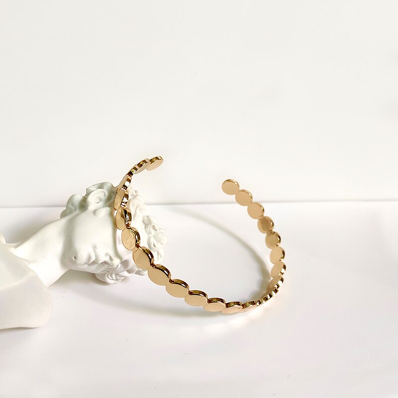 GHIDBK Minimalist Geometric Disc-shaped Bracelets ... – Grandado