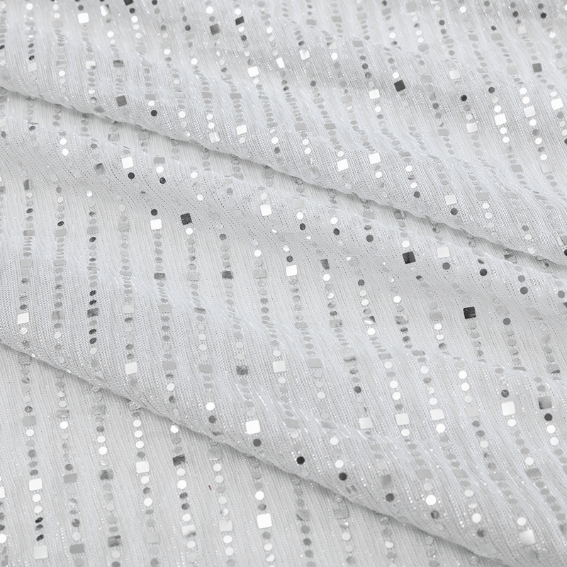 Sequin Stof Sari Crêpe Mesh Kant Glitter Stof Voor... – Grandado