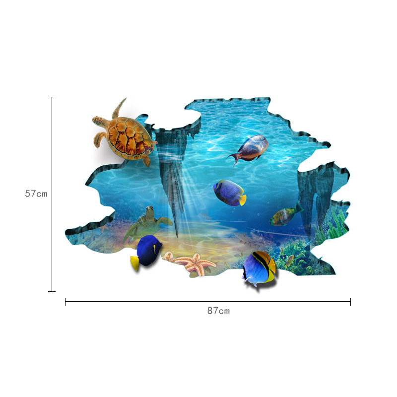 3D Floor Stickers Submarine Living Room Bedroom Ba... – Grandado