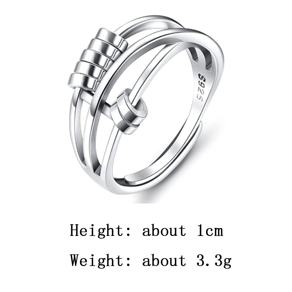Balmora 100% 925 Zilver Anti Angst Ringen Voor Vro... – Vicedeal