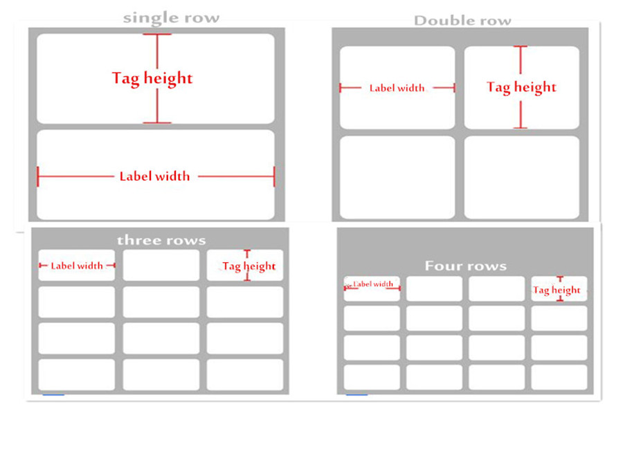 PET label paper tags 25mmx20mmx5000 sheets/Roll th... – Grandado