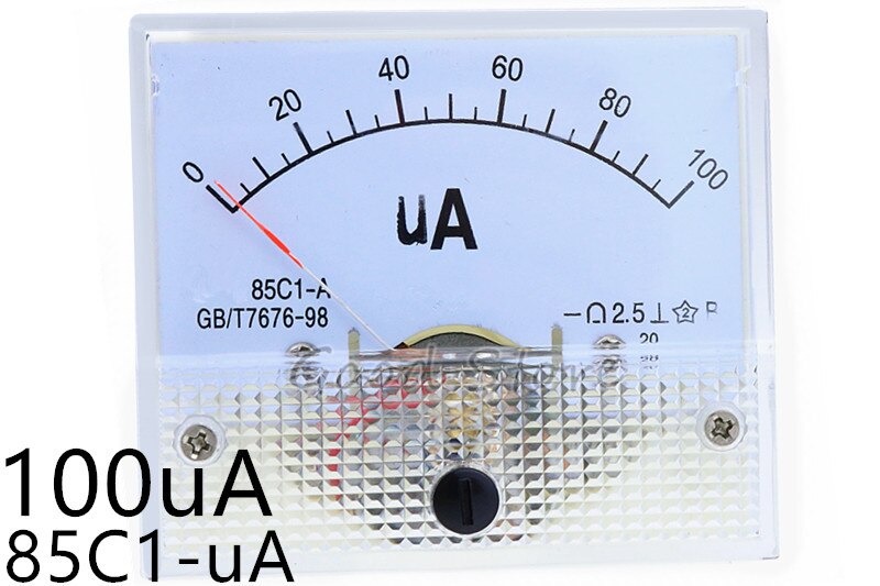 1PCS 85C1-uA 100uA DC Analog Pointer Current Meter... – Grandado