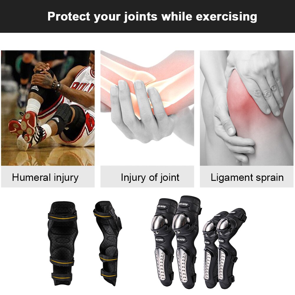 4Pcs Kit Of Elbow Knee Shin Armor Protect Guard Pa... – Vicedeal