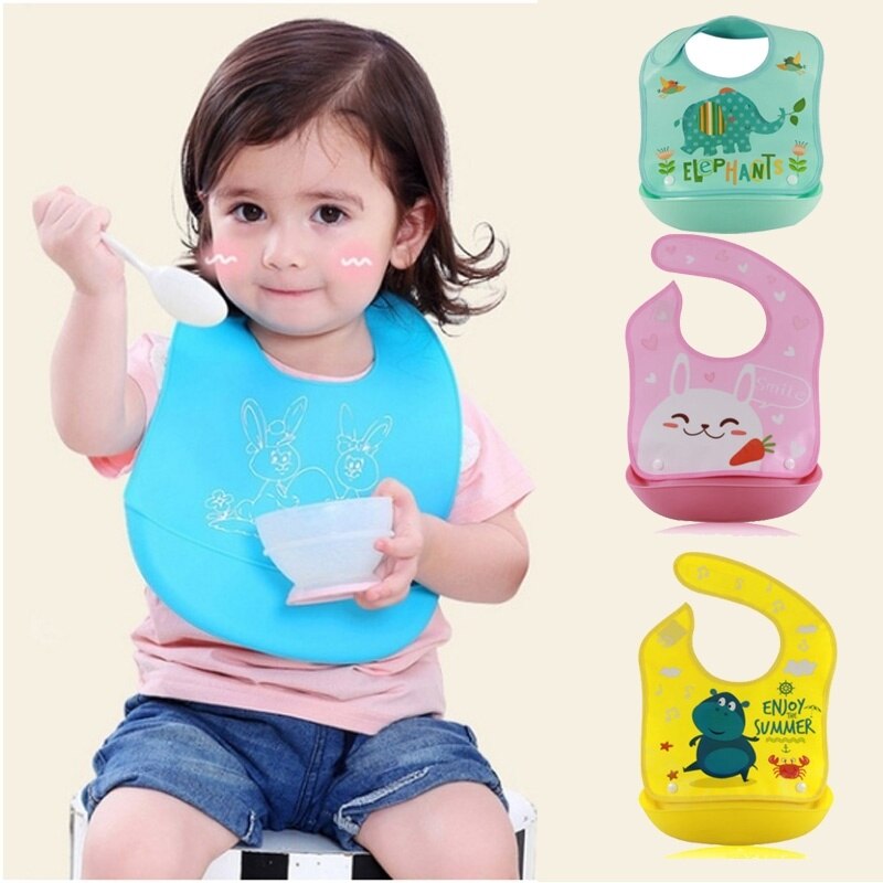 Waterproof Silicone Baby Bib Light Weight Comforta... – Vicedeal