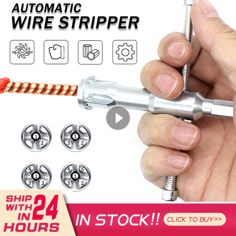 Automatic Wire Stripper Twisted Wire Tool Cable Pe... – Vicedeal