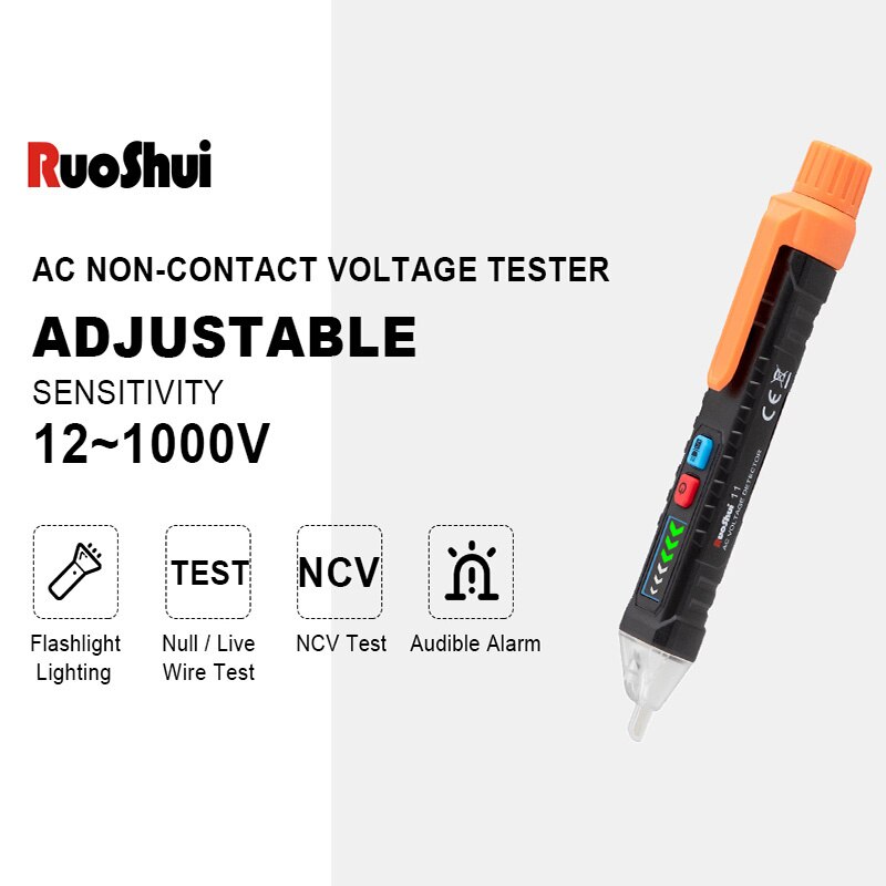 Ruoshui Contactloze Spanningstester Pen Met Instel... – Vicedeal