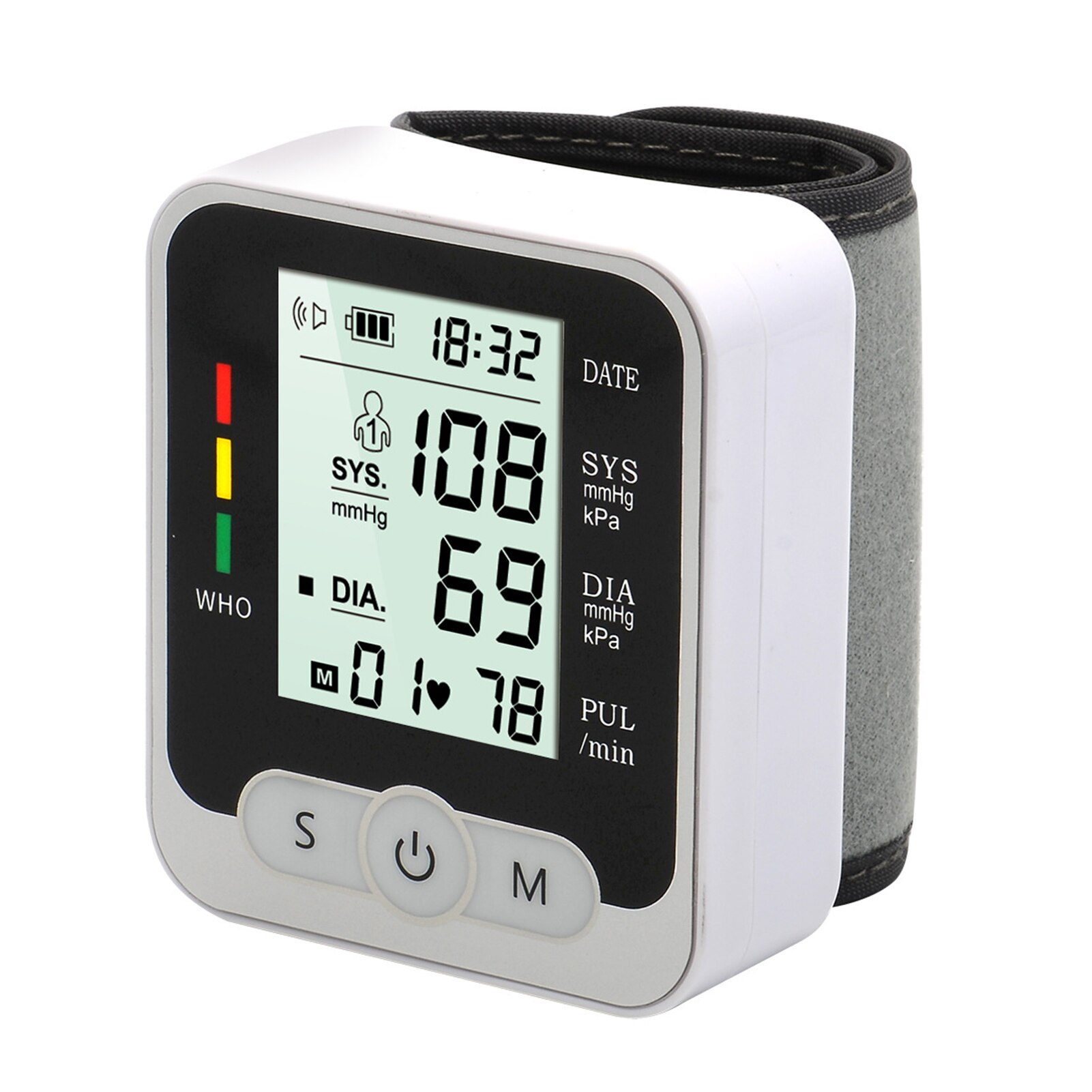 Wrist Tonometer Blood Presssure Monitor Systolic/D... – Vicedeal
