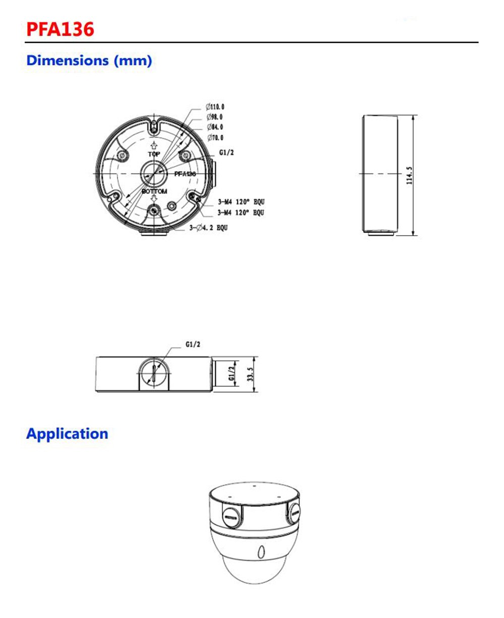 DAHUA Waterproof Junction Box PFA136 – Grandado