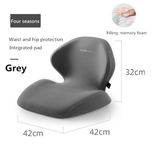 L Shape Memory Foam Seat Back Cushion Orthopedic C... – Vicedeal